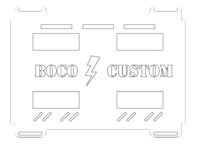DXF FILE ONLY! Klein ModBox Wall Mount Digital Download - BoCo Custom